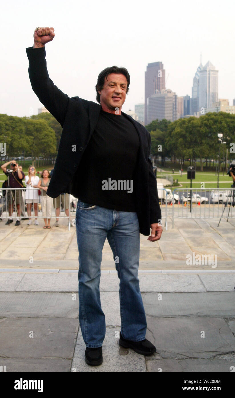 Sylvester Stallone attends the Rocky Statue Dedication Ceremony at the ...
