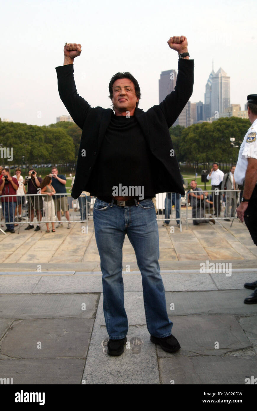 Sylvester Stallone attends the Rocky Statue Dedication Ceremony at the ...