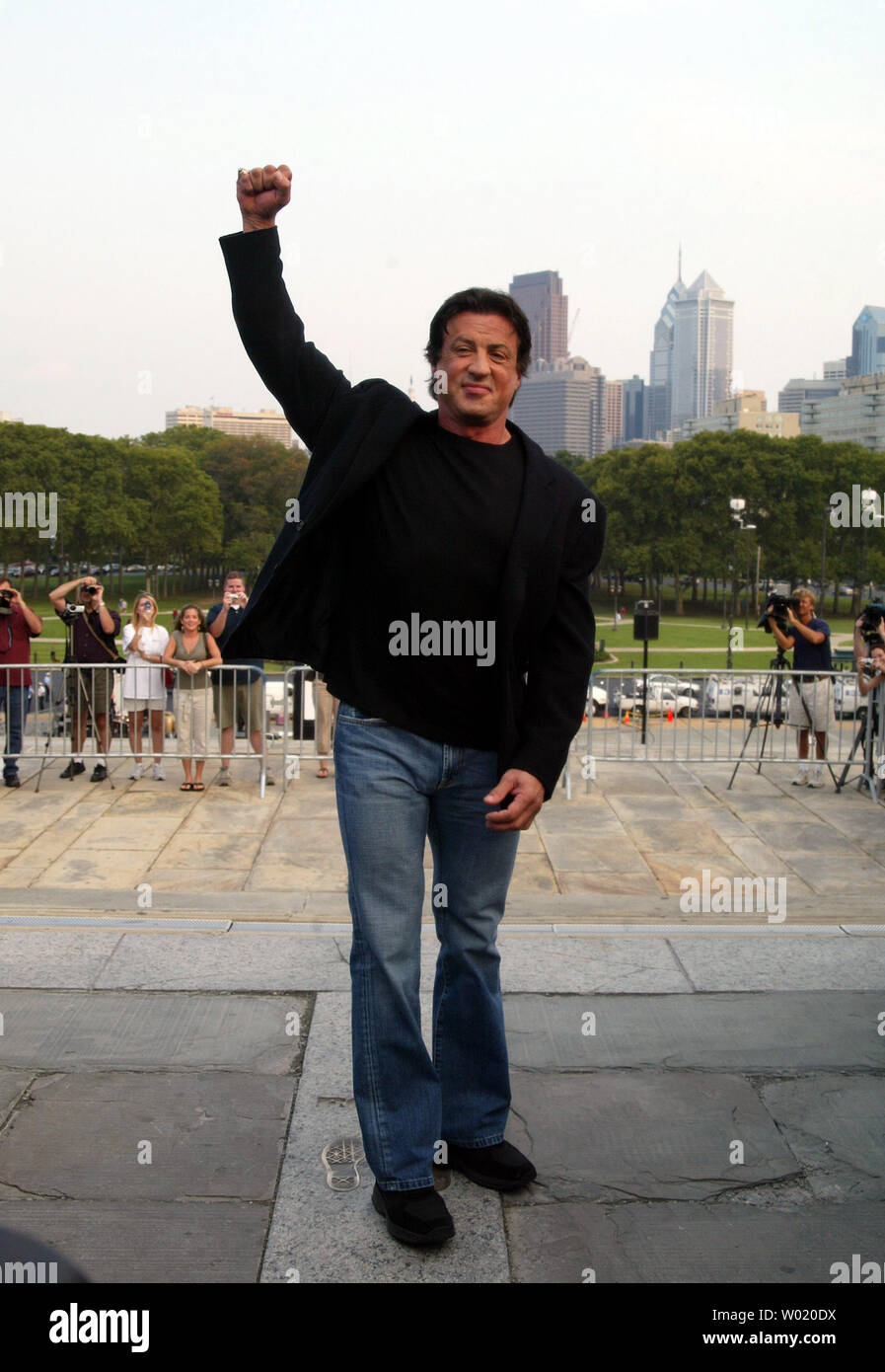 Sylvester Stallone attends the Rocky Statue Dedication Ceremony at the ...