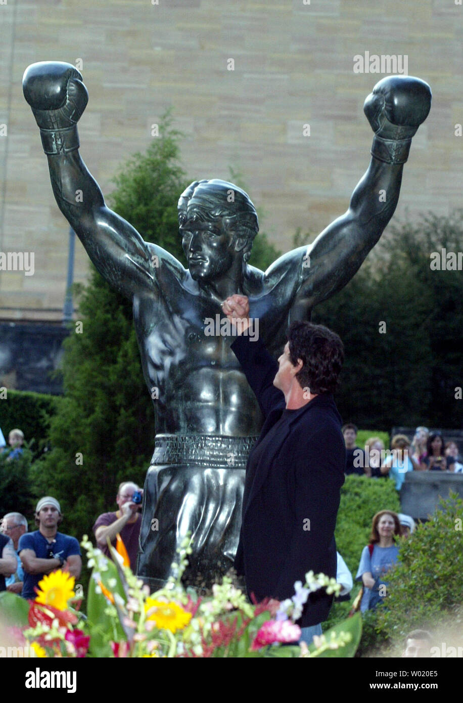 Sylvester Stallone attends the Rocky Statue Dedication Ceremony at the ...