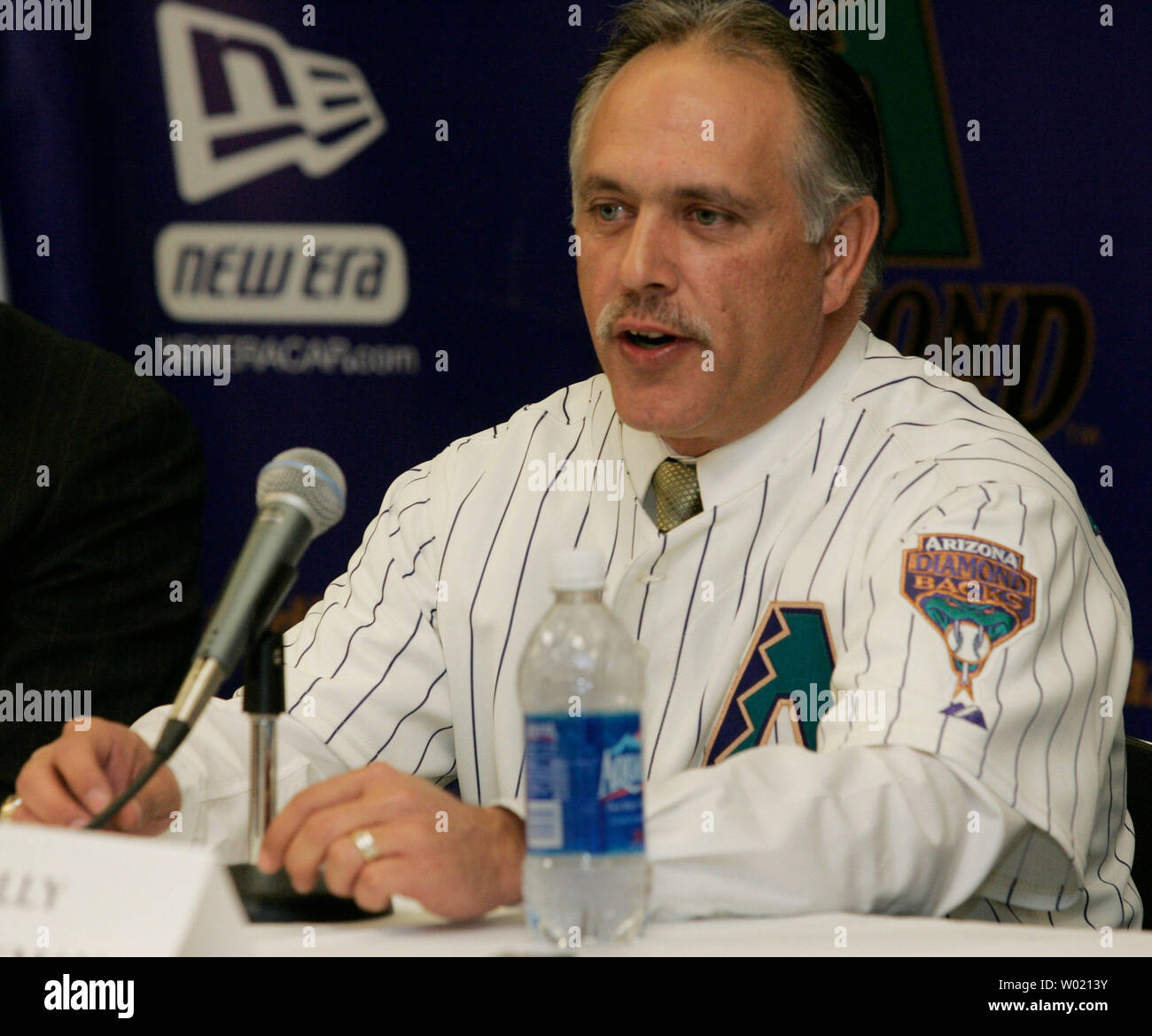 The Arizona Diamondbacks introduce Wally Backman as the manager for the ...
