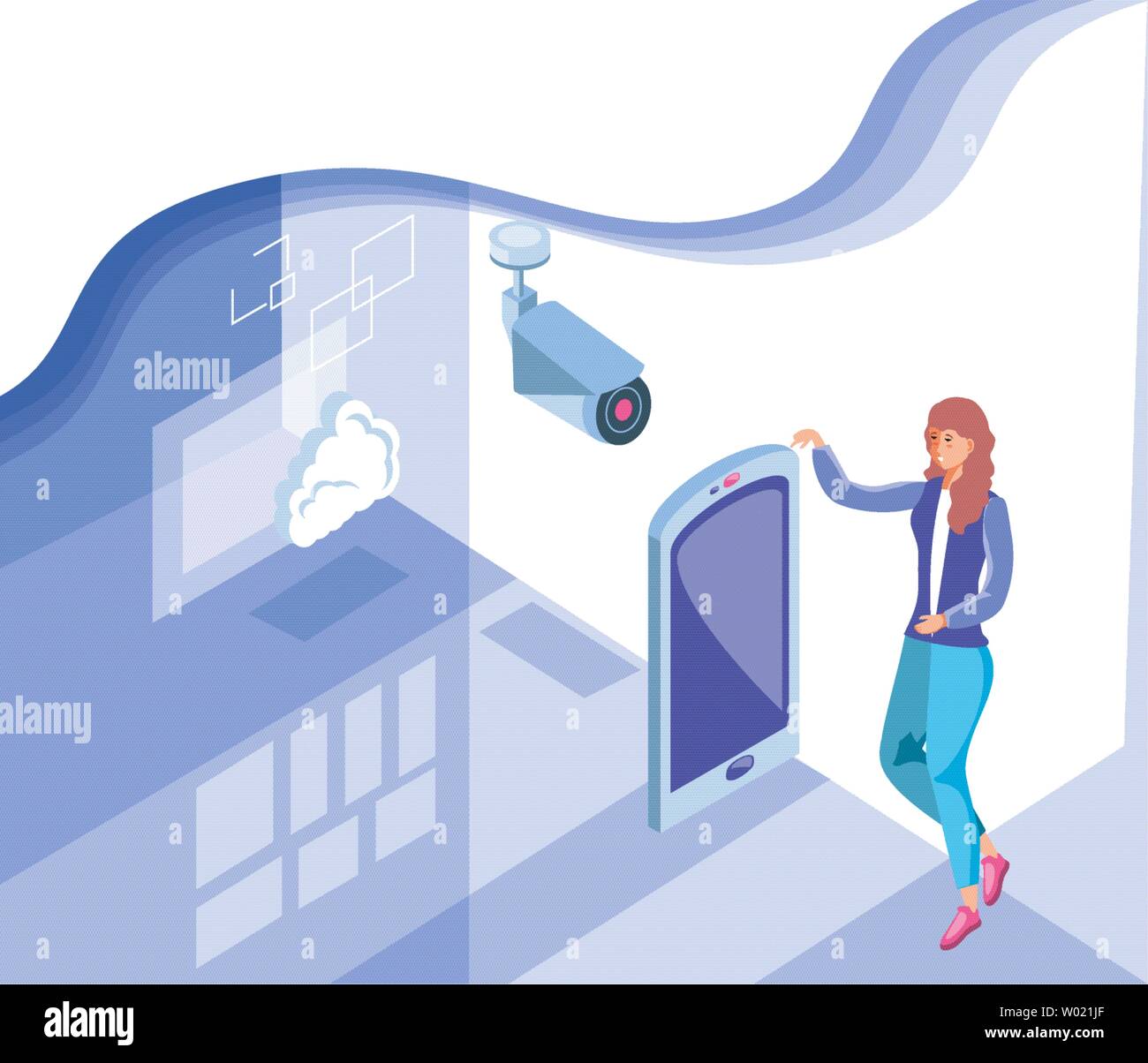 Icon set design, Digital technology communication social media internet ...