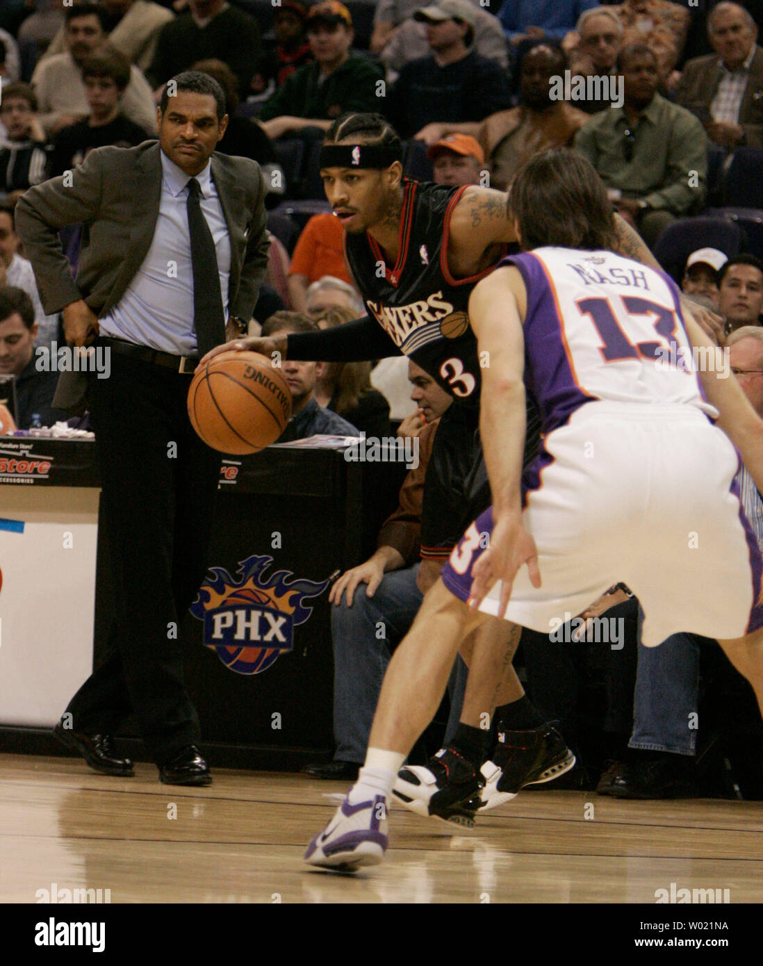 Philadelphia 76ers head coach Maurice Cheeks watches the action as ...