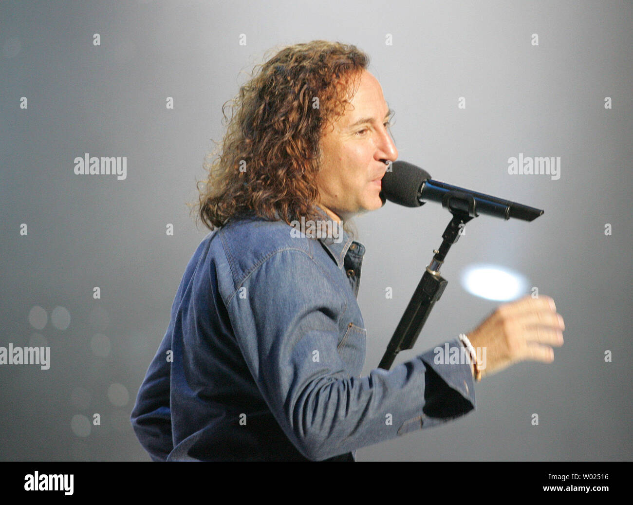 Vocalist Steve Augeri of the band Journey appears in concert as the ...