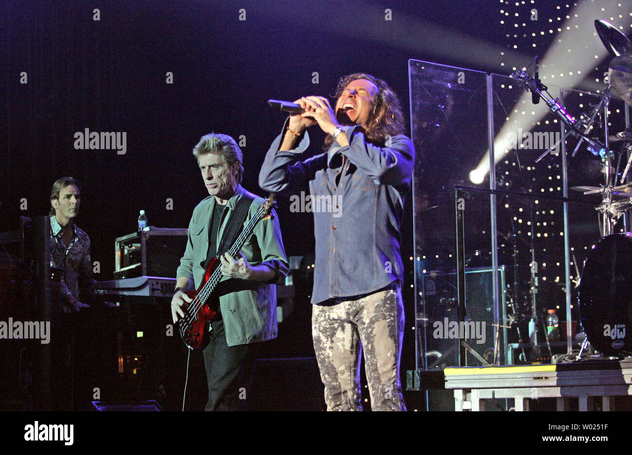 Vocalist Steve Augeri of the band Journey appears in concert as the ...