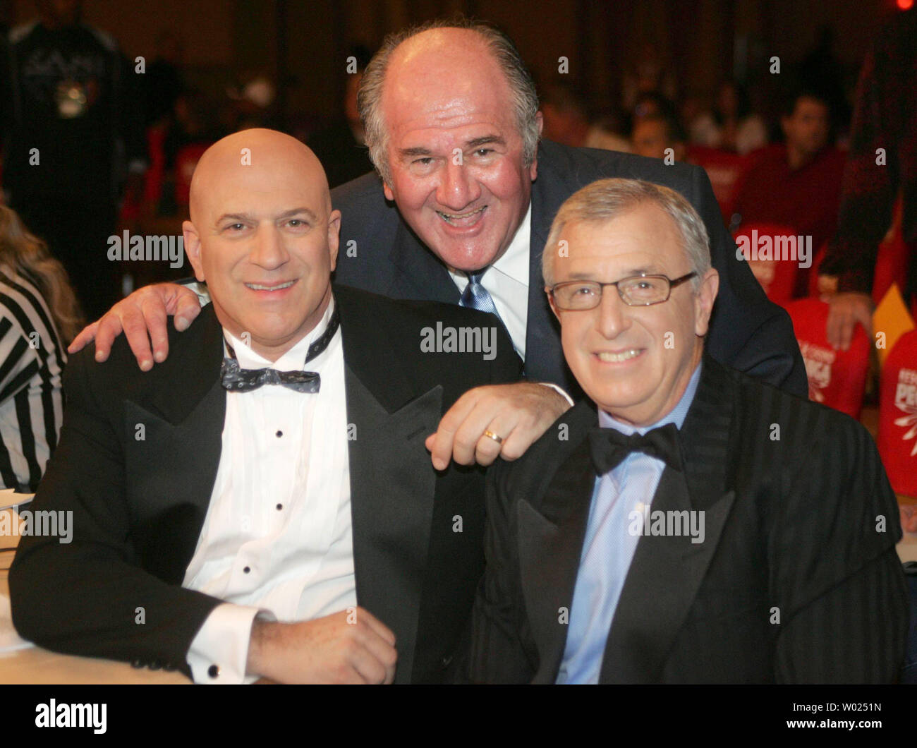 Announcers Rich Murada, Harold Ledderman and Barry Tompkins wait for ...
