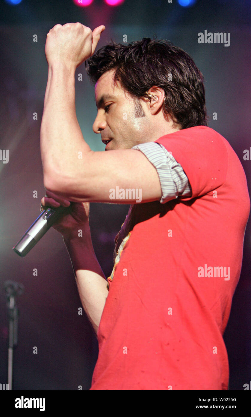 Pat Monahan of the rock group Train appears in concert at the Pechanga ...