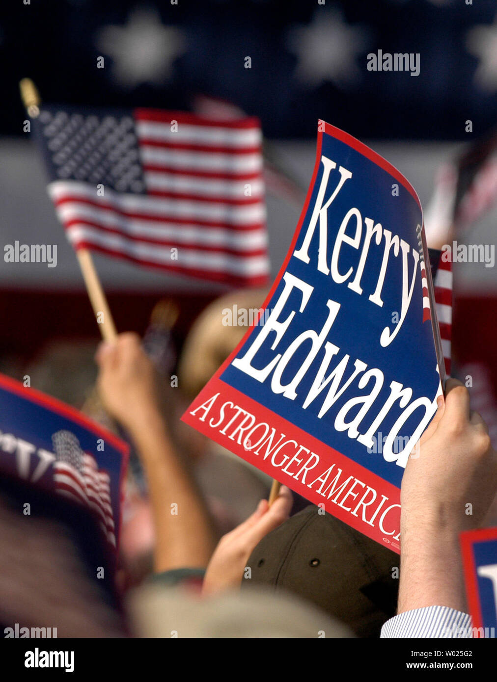 Supports waves flags and sign at Market Square in downtown Pittsburgh ...