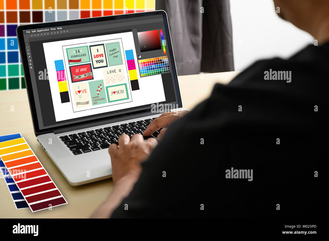 Creative Designer Graphic at work. , Illustrator Graphic designer ...