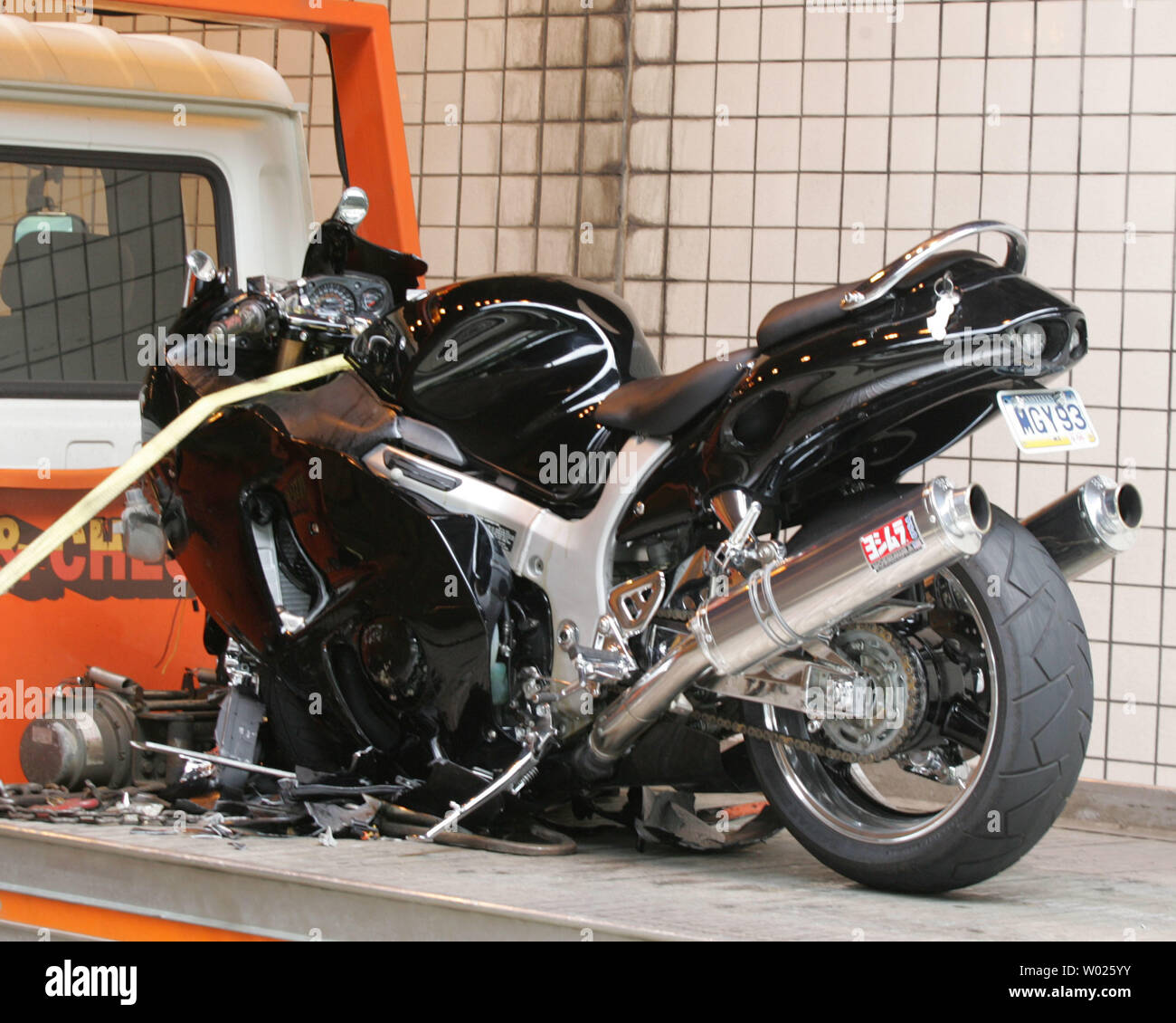 Pittsburgh Steelers quarterback Ben Roethlisberger's motorcycle sits on ...