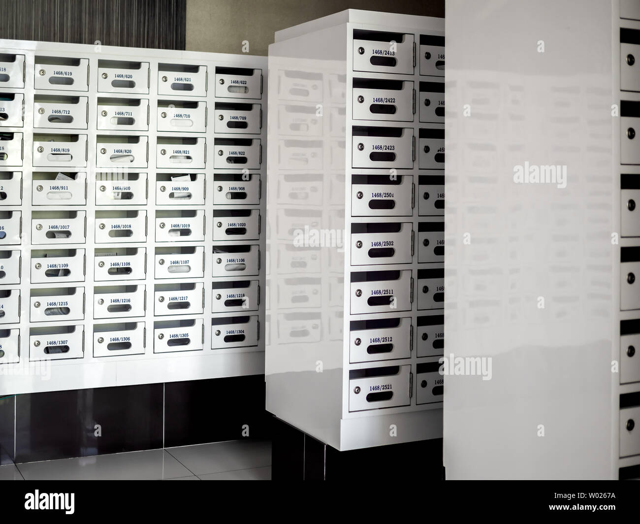 Mail Post Boxes In Apartment High Resolution Stock Photography and ...