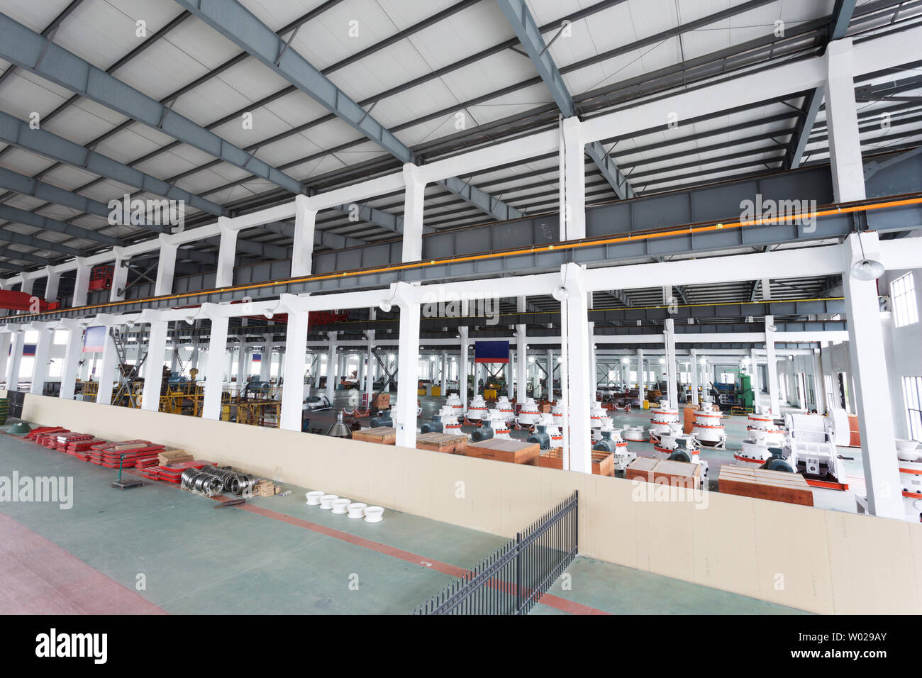 Modern mechanism factory interior Stock Photo - Alamy