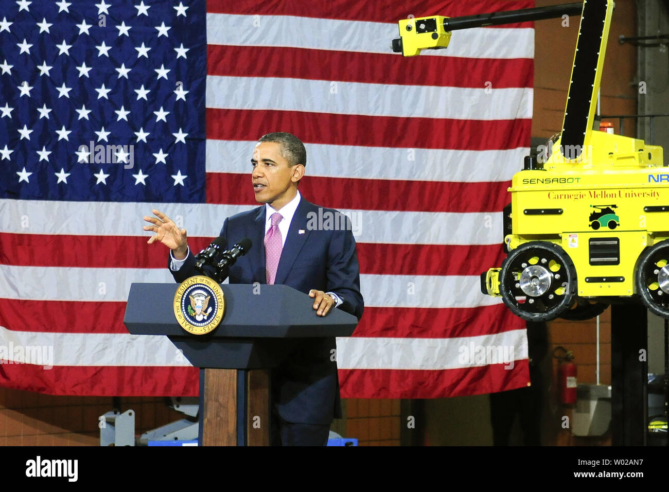 President Barack Obama addresses the invited guest at the National ...