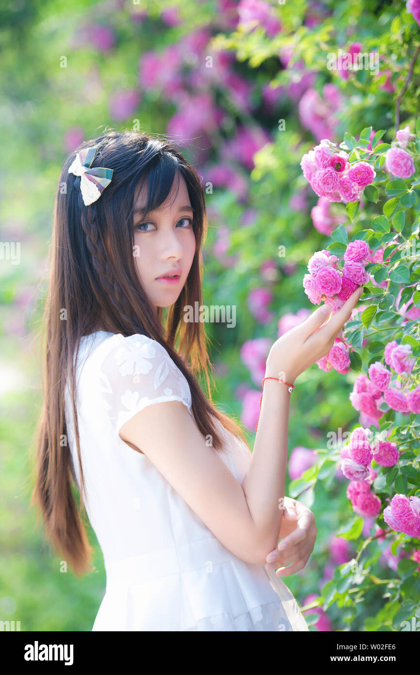 Emotional, emotional beauty, young girl Stock Photo - Alamy