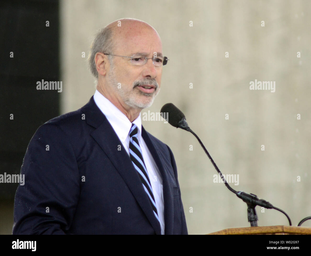 Tom Wolf, Governor of Pennsylvania addresses the family members of the ...