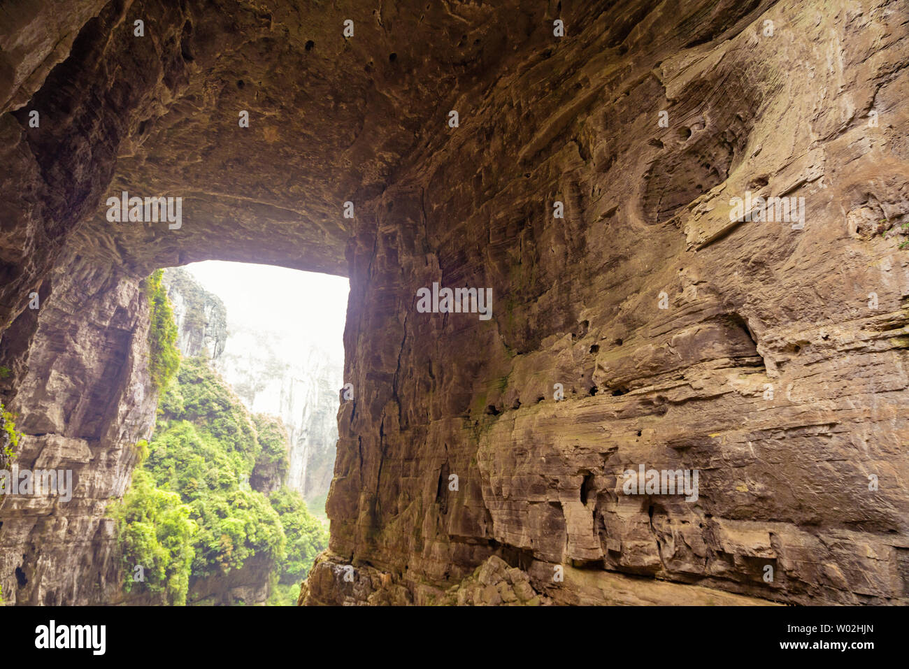 Tiankeng Sanqiao Scenic Area in Wulong County, Sichuan Province, China ...