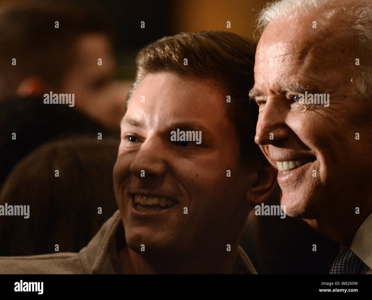 Former Vice President Joe Biden Democrat poses for photos following the ...