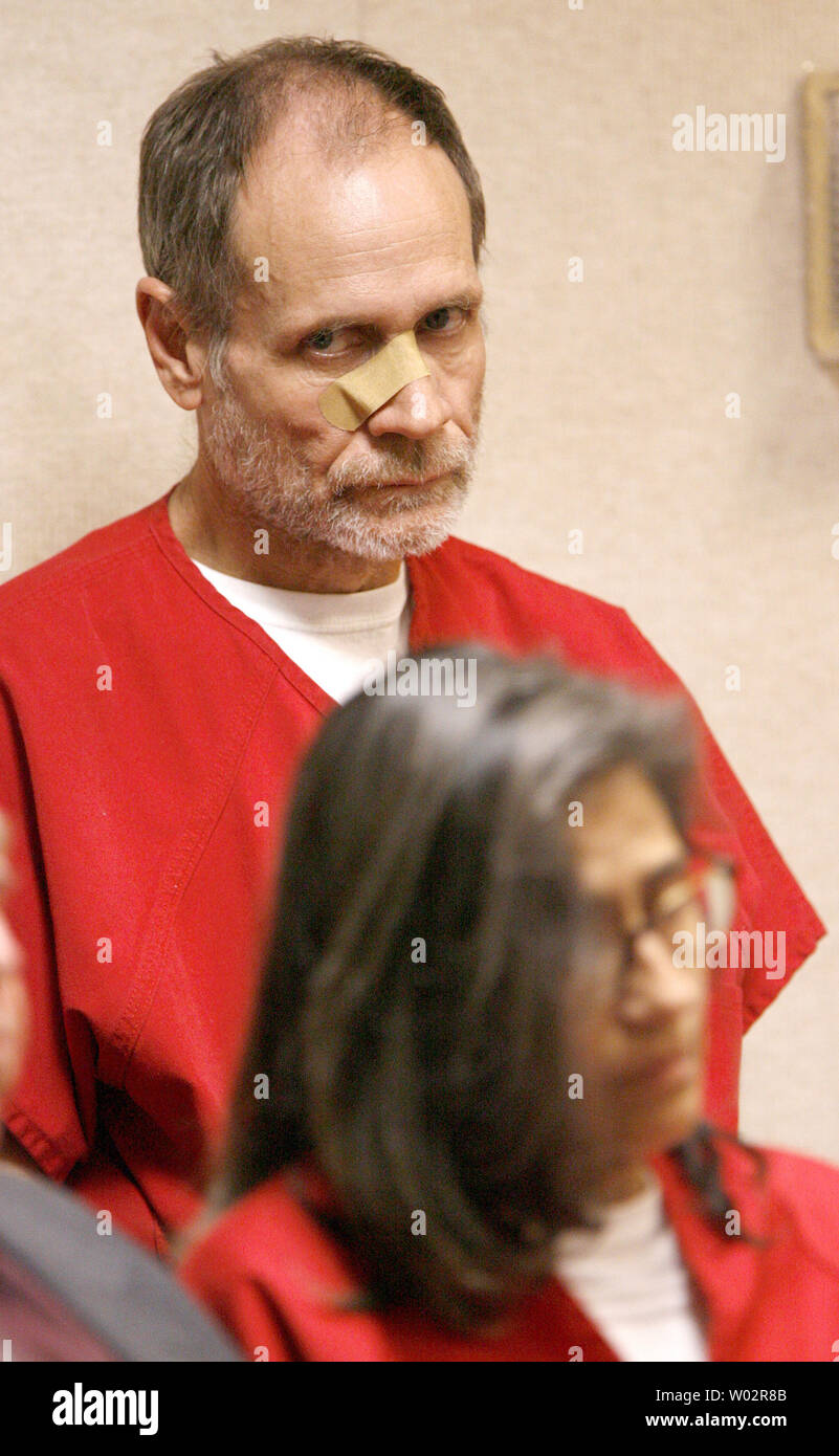 Phillip Garrido sits behind his wife Nancy Garrido, at the El Dorado ...