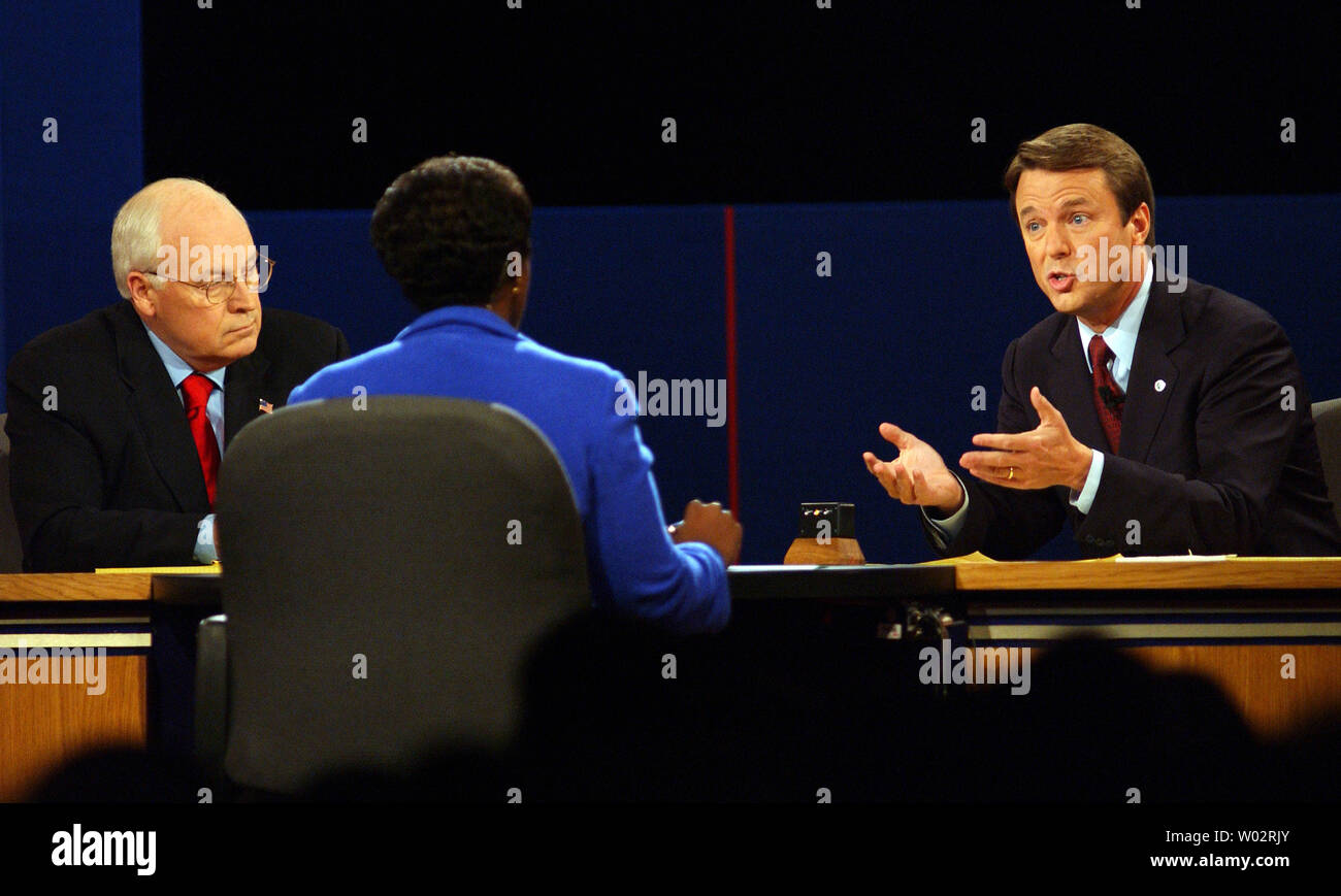 Democratic vice presidential candidate John Edwards, right, speaks ...