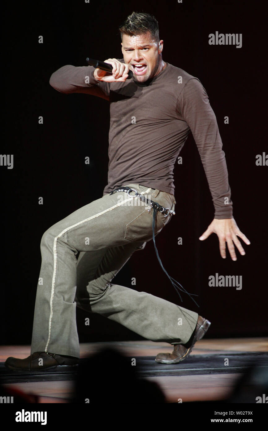 Ricky Martin performs in concert on the opening night of the new ...