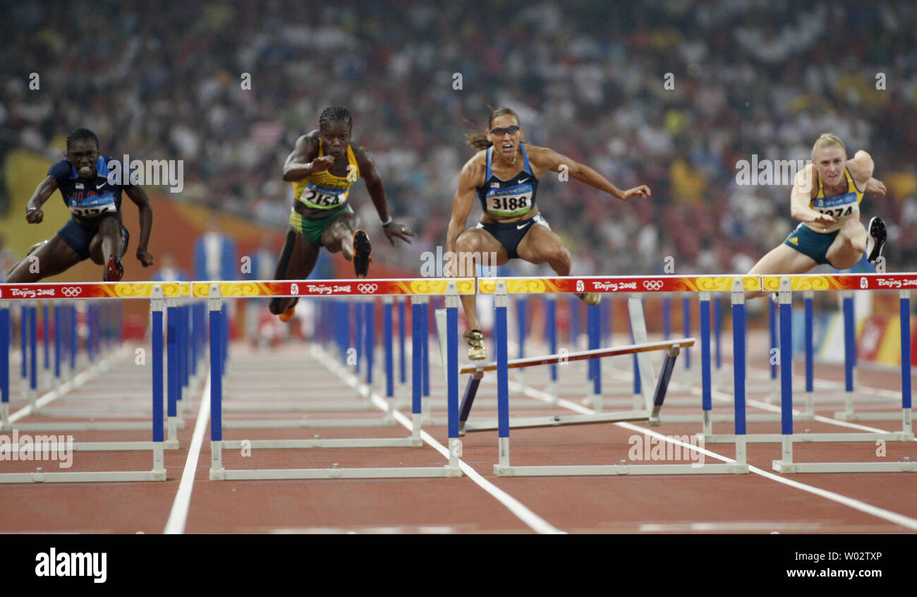 Usa gold medal 100m hurdles hi-res stock photography and images - Alamy