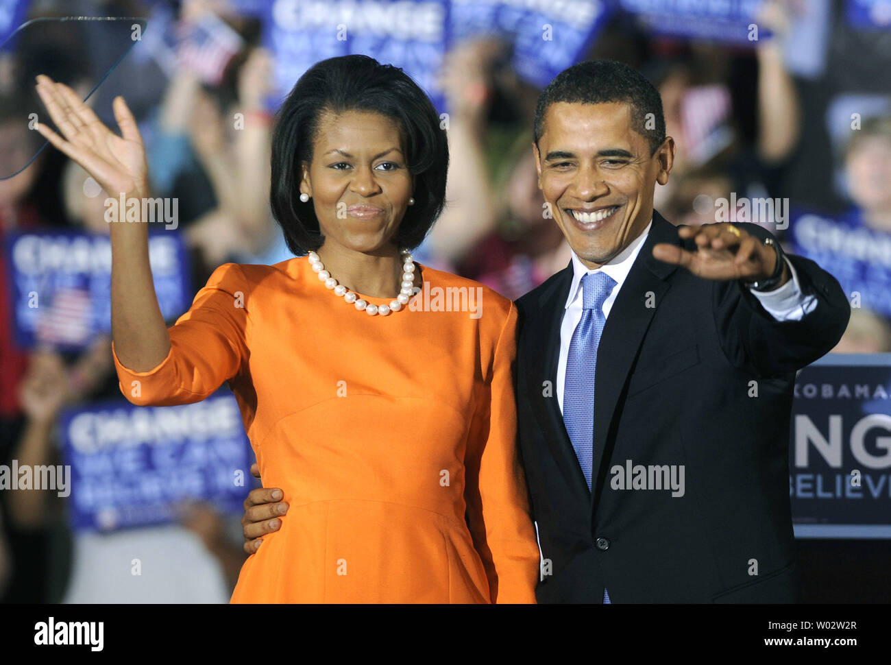 Michelle obama 2008 election night High Resolution Stock Photography ...