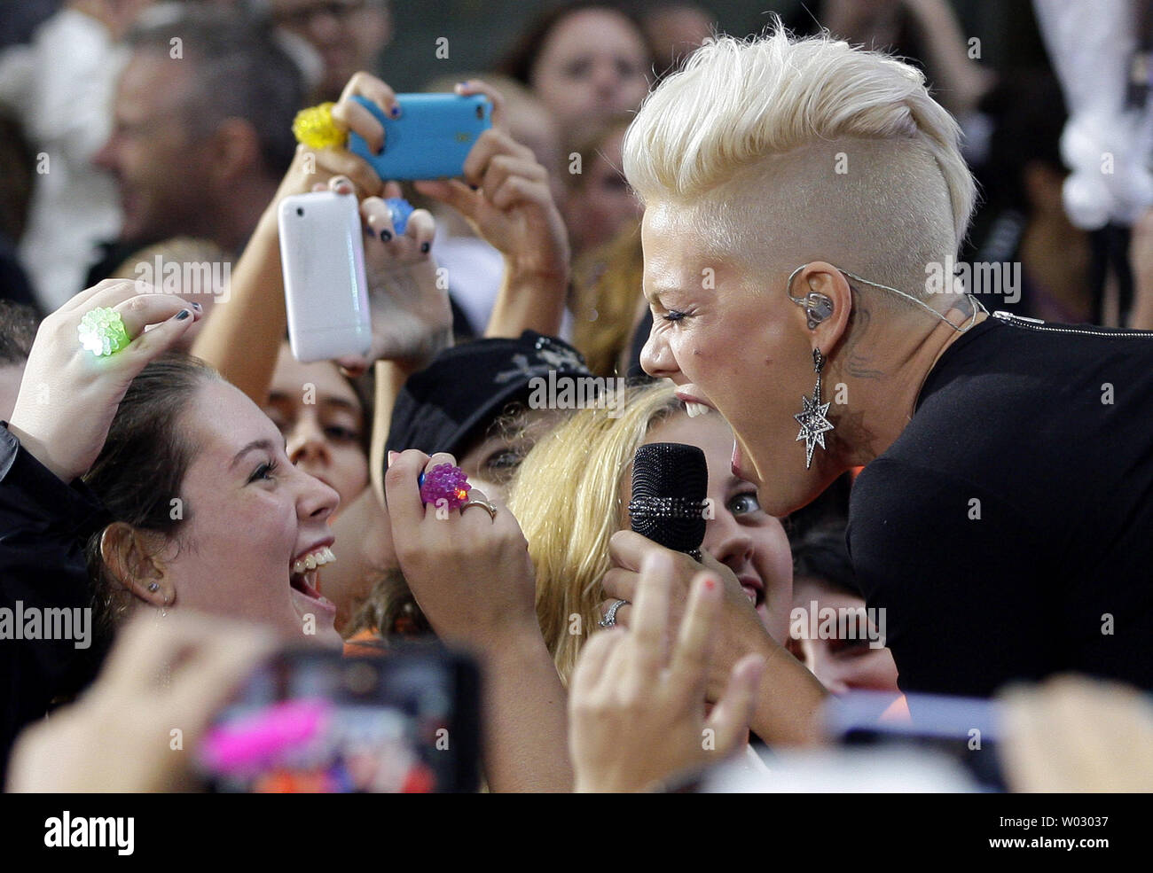 Pink performs on the NBC Today Show at Rockefeller Center in New York ...