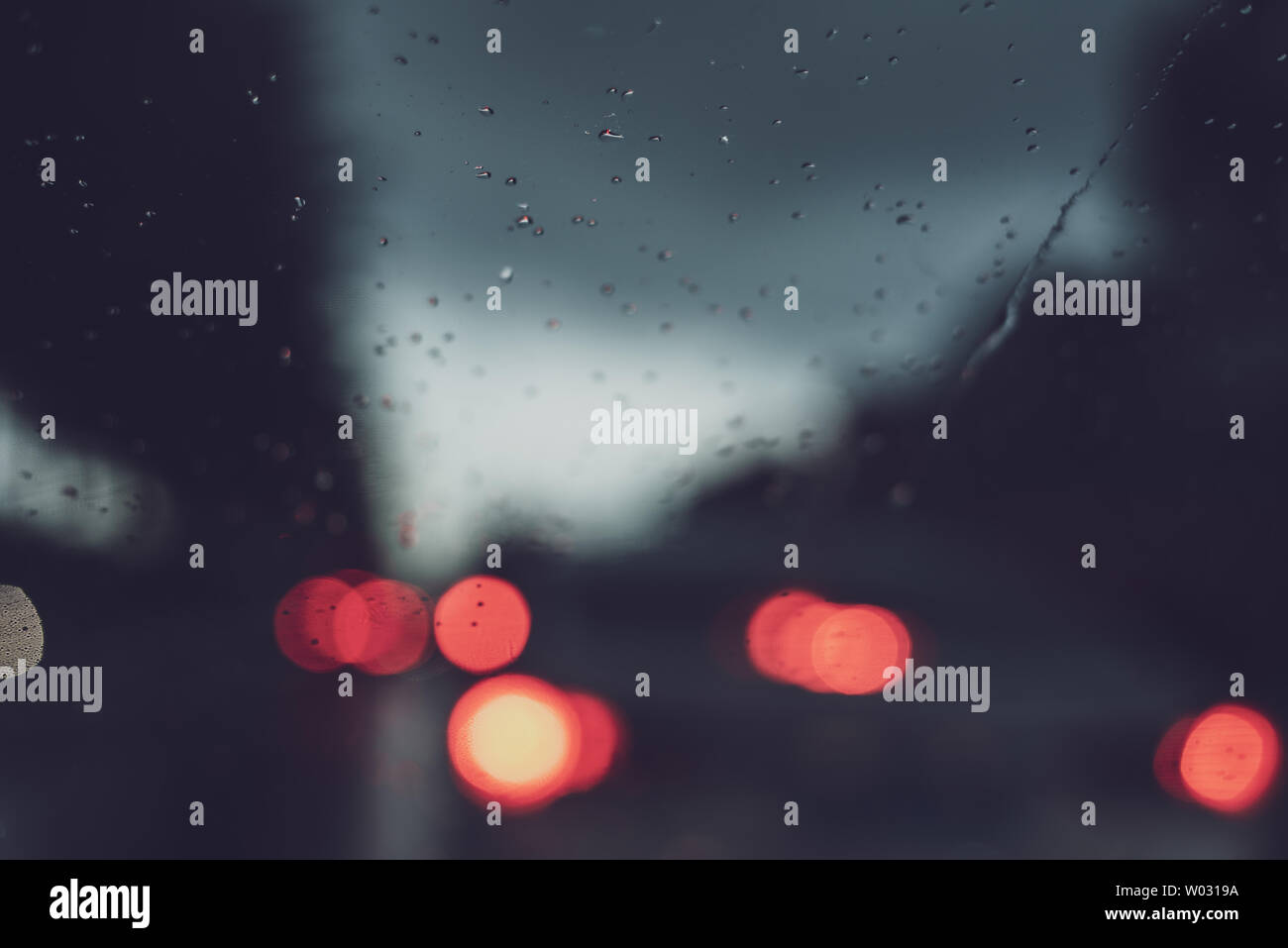 Rain dripping on the windshield of the car hi-res stock photography and ...