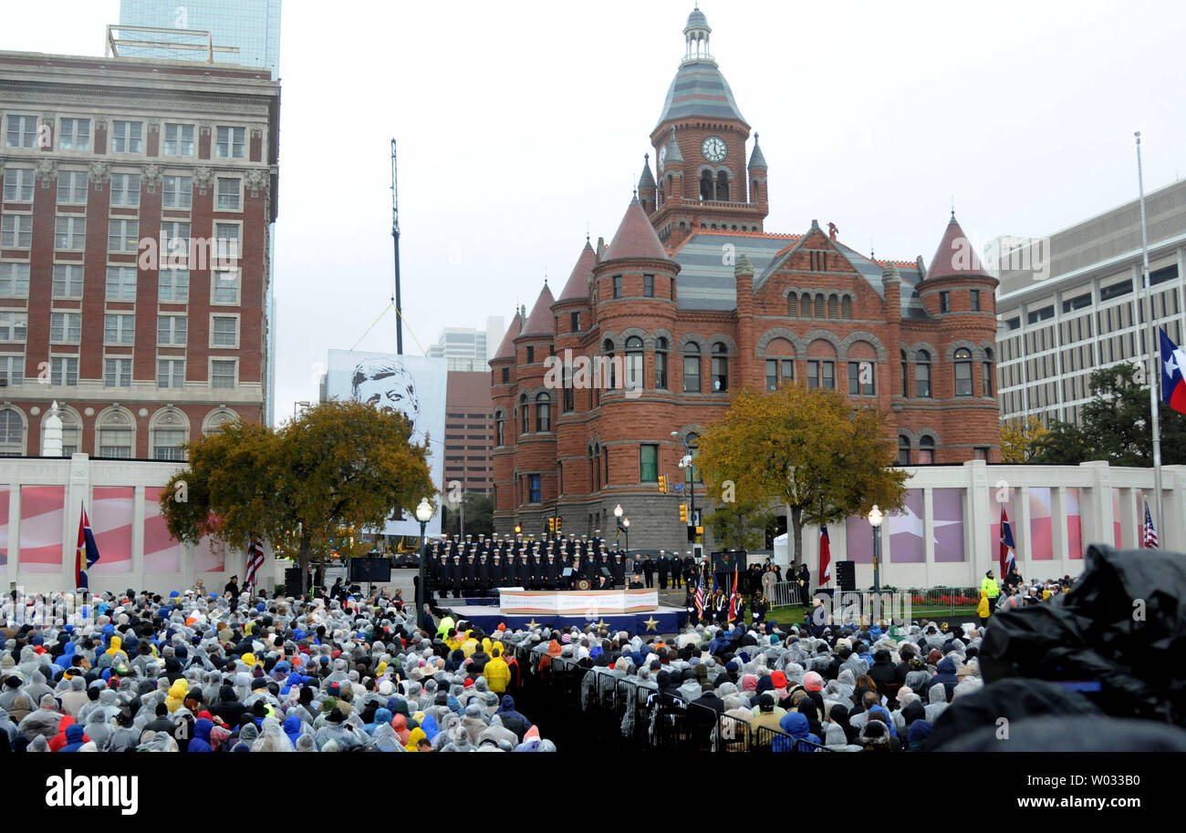 Spectators watch "The 50th: Honoring the Memory of President John F ...