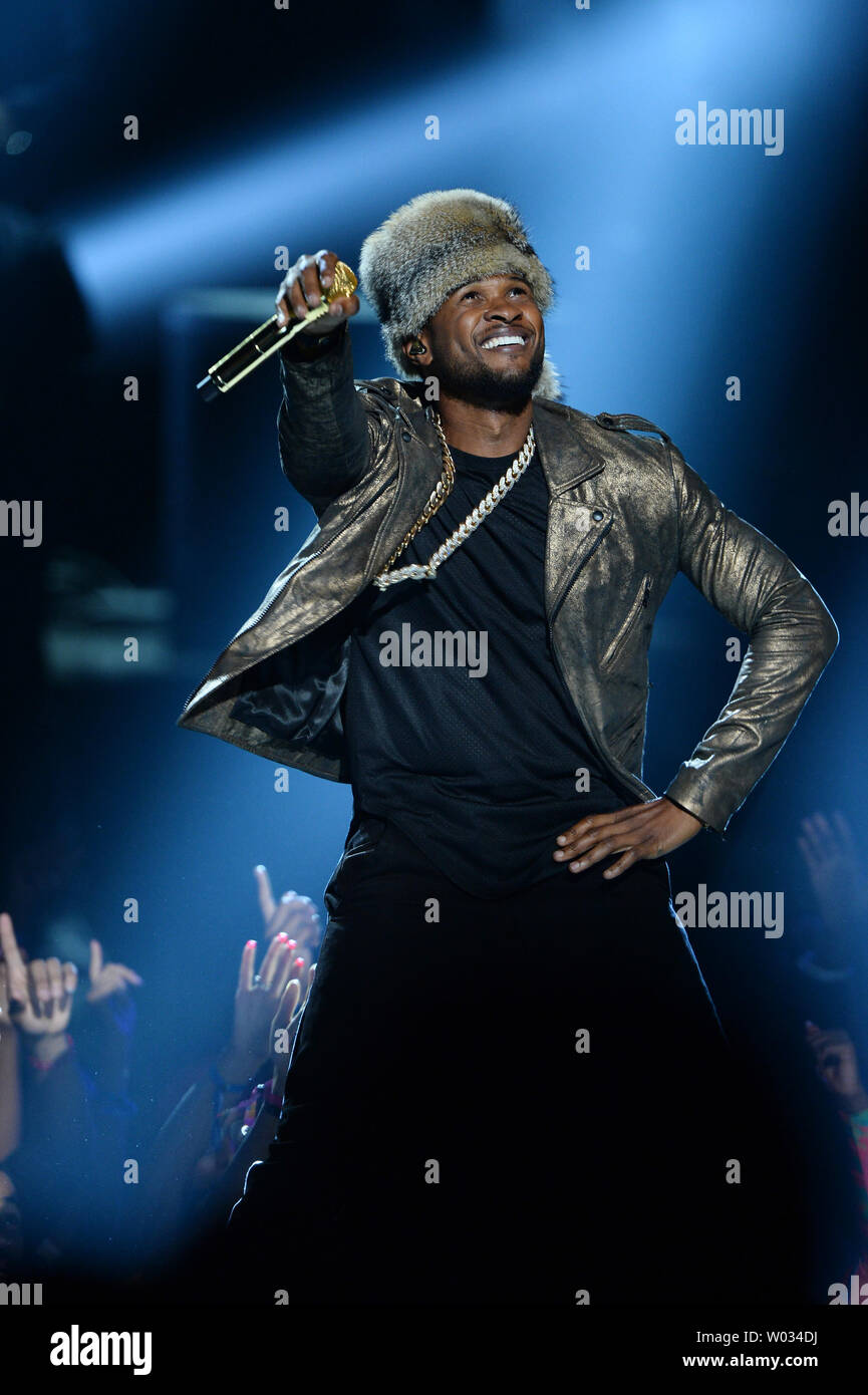 Singer Usher performs during the 14th annual BET Awards at Nokia ...