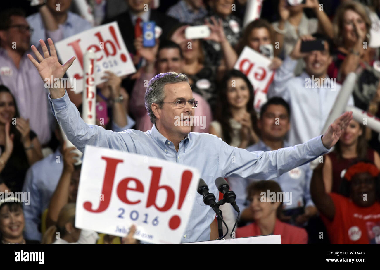 Former Governor Jeb Bush announces his candidacy for the President of ...