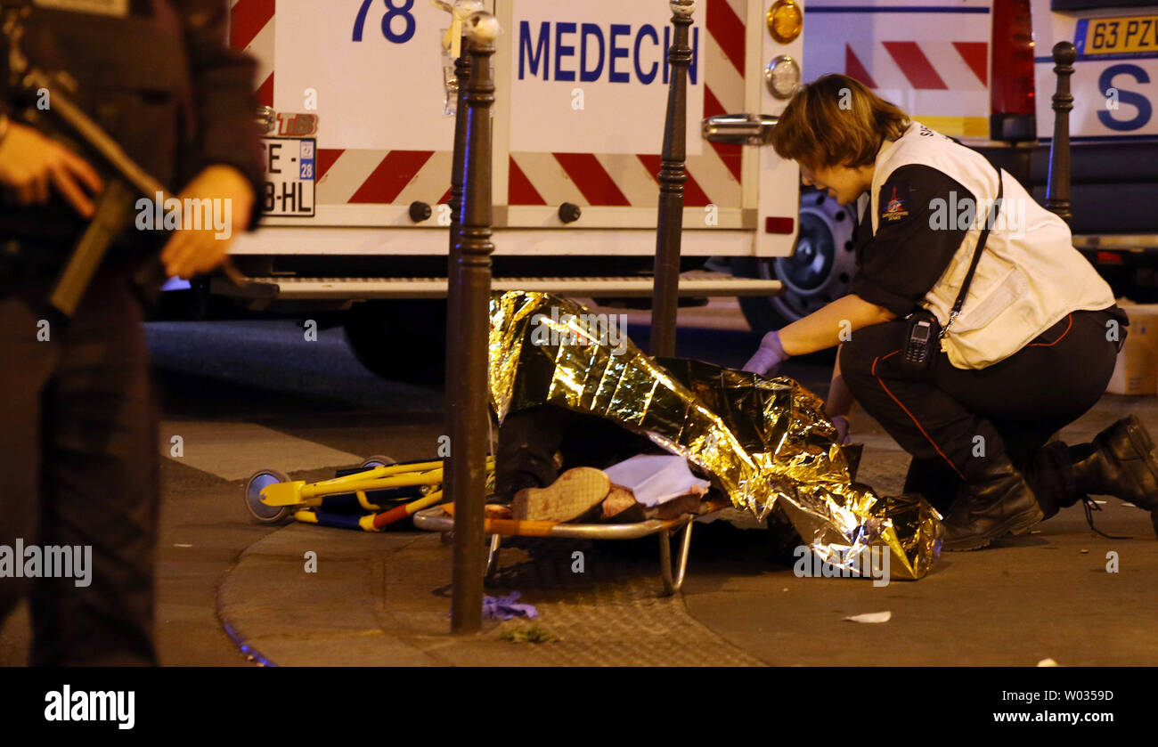 Victims of the shooting at the Bataclan concert venue in central Paris ...