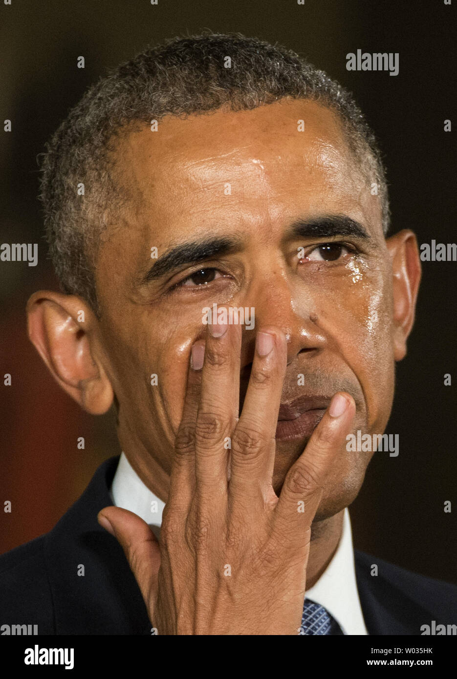 Obama Crying Shooting