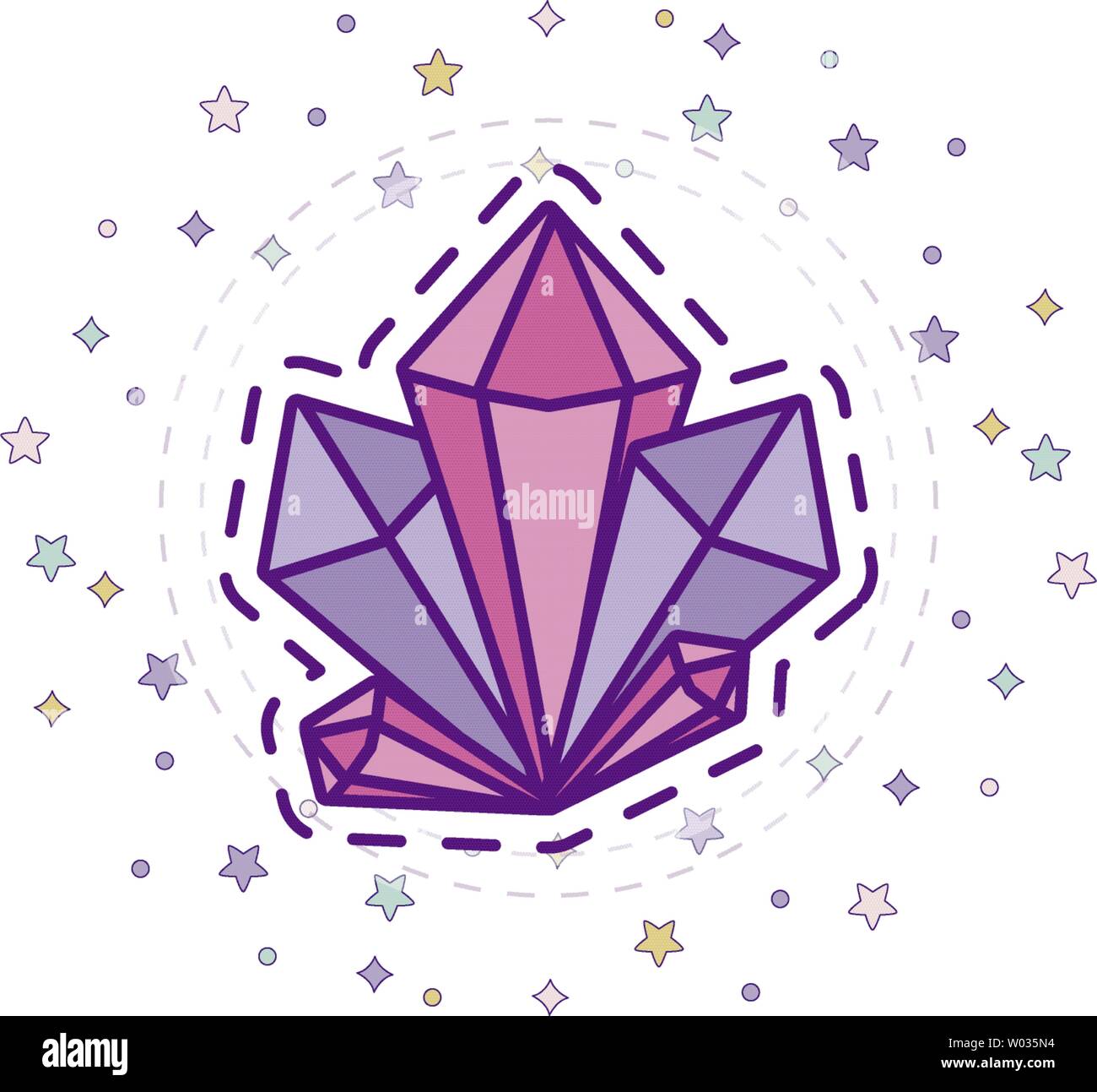 patch of quartz rocks icons vector illustration design Stock Vector ...