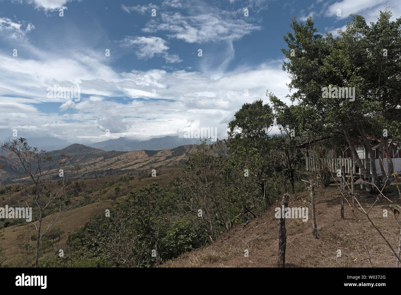 The landscape of the Talamanca mountain range Panama Stock Photo - Alamy