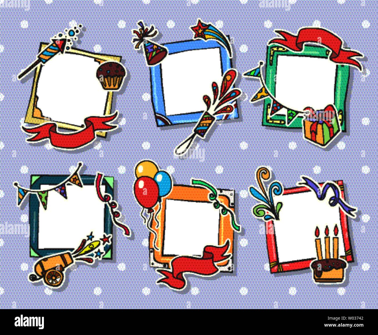 Creative birthday frames Stock Vector Image & Art - Alamy