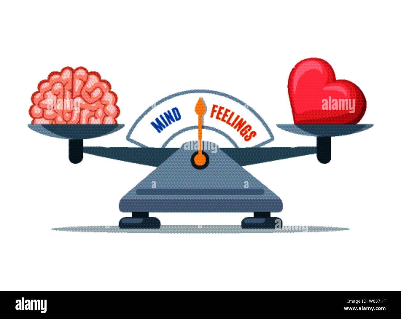 Emotional balance illustration Stock Vector Image & Art - Alamy