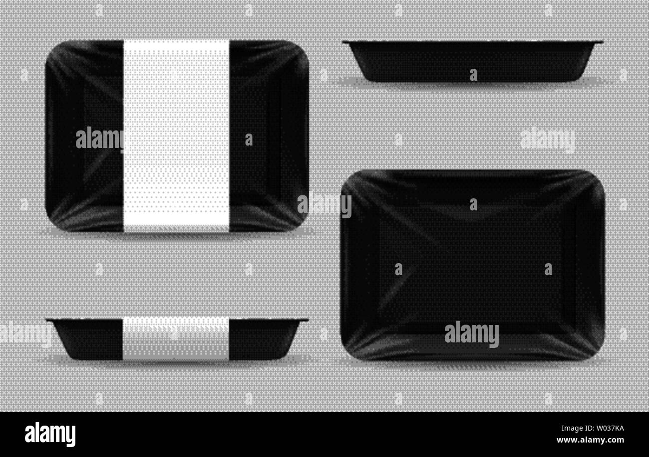 Styrofoam tray Stock Vector Images - Alamy