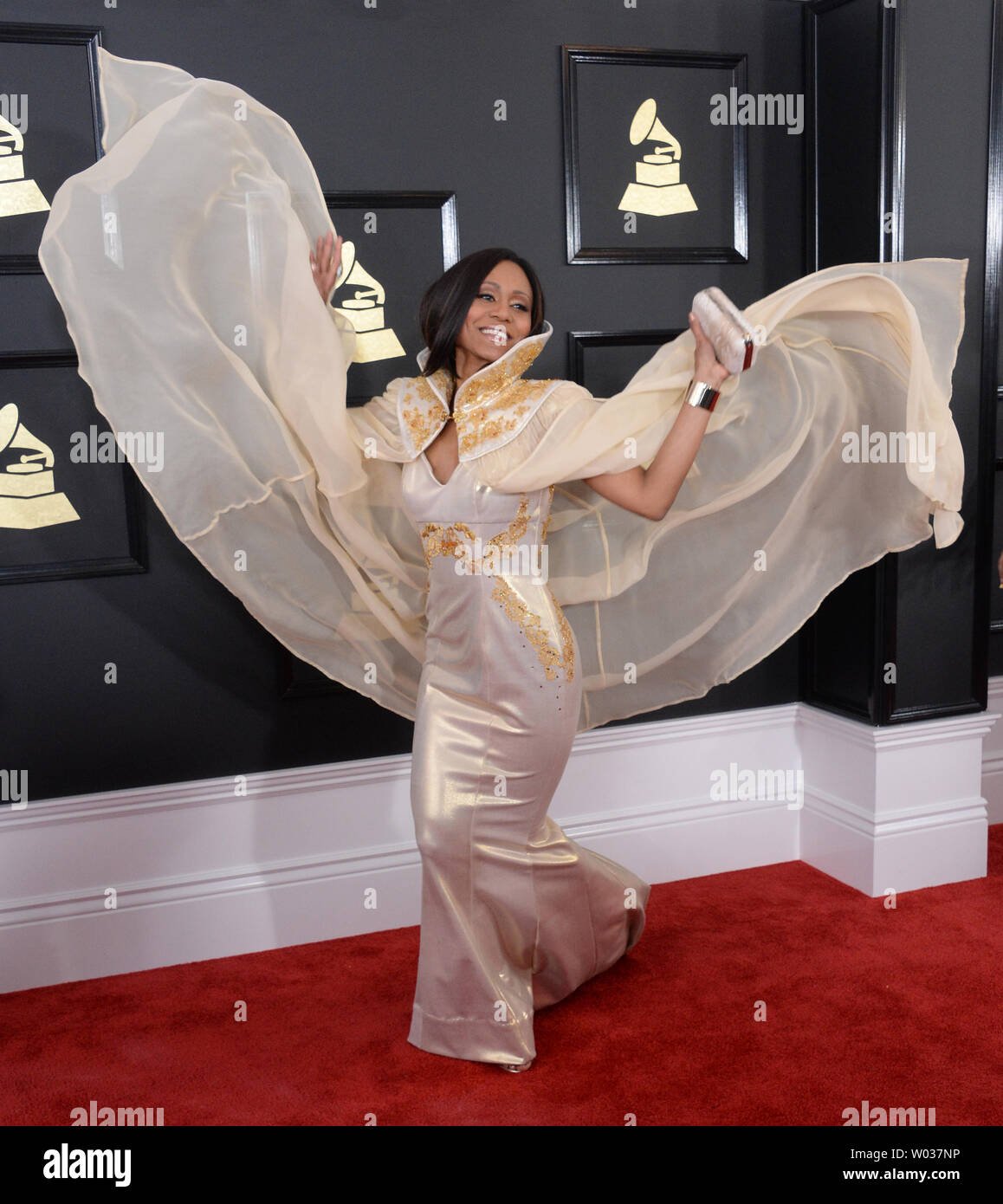 Musical artist Vaja arrives for the 59th annual Grammy Awards held at ...