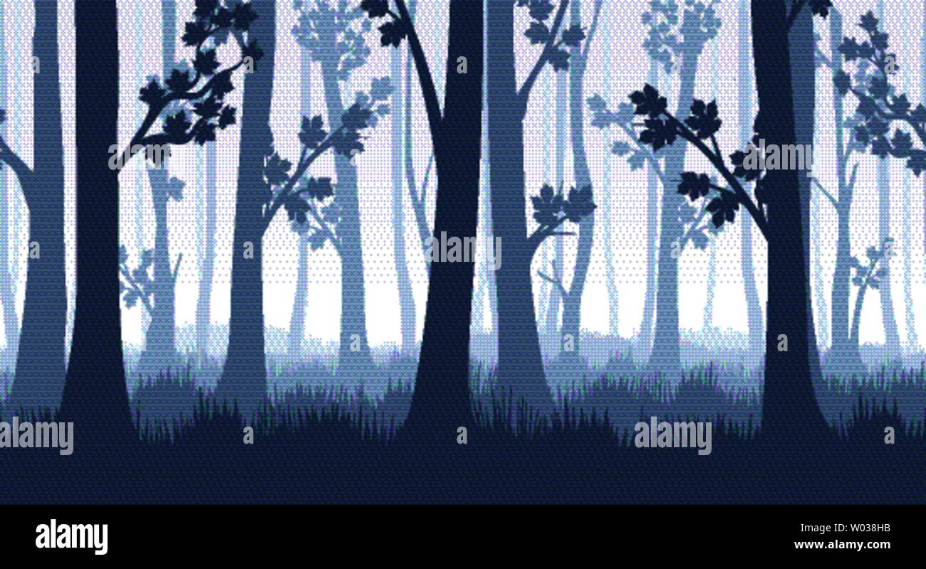 Forest trees seamless pattern Stock Vector Image & Art - Alamy