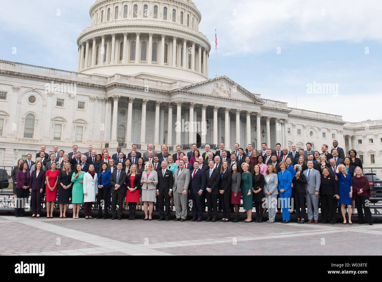 New members of the upcoming 116th Congress pose for a group photo ...