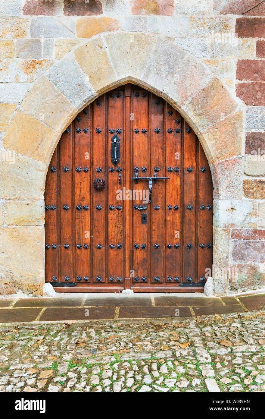 Wooden gate background hi-res stock photography and images - Alamy