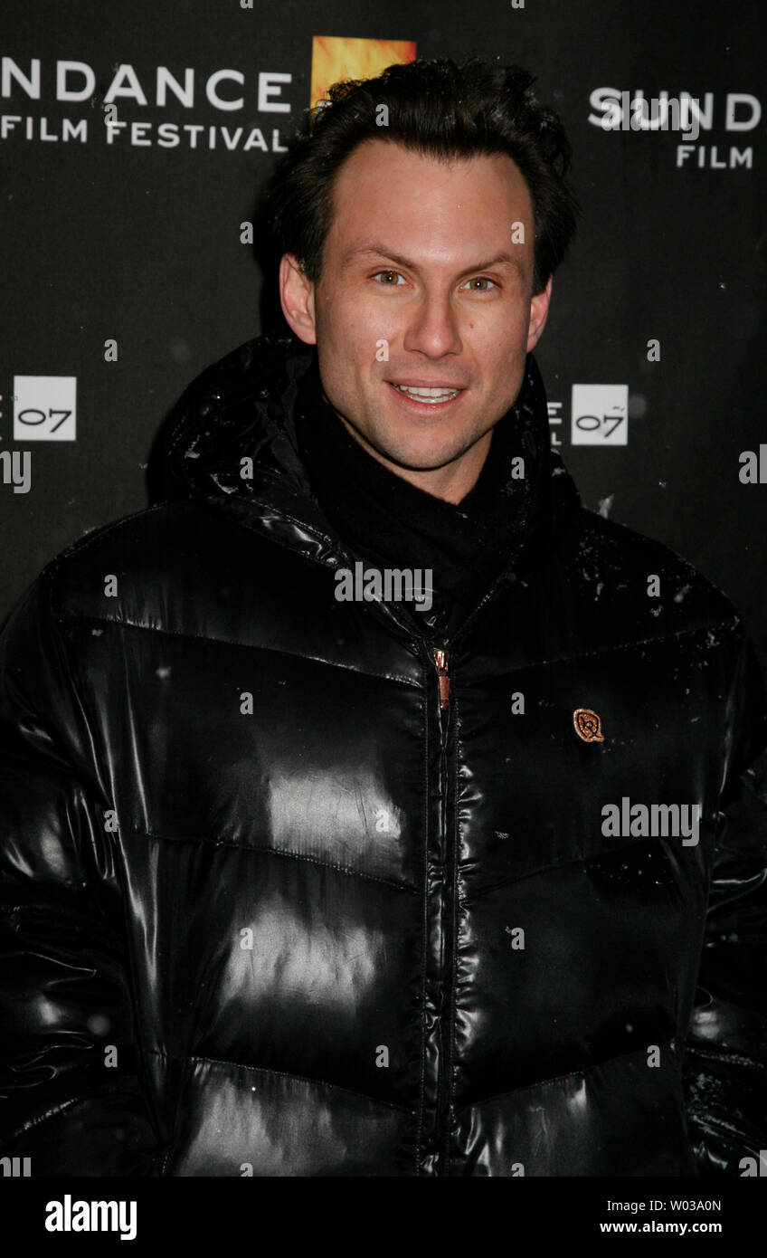Actor Christian Slater arrives for a screening of his film "Slipstream ...