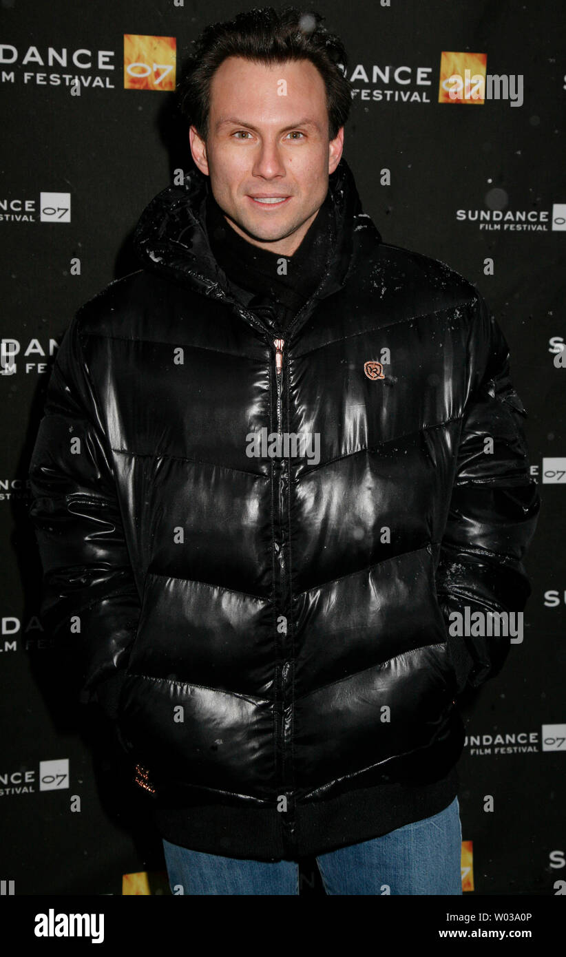Actor Christian Slater arrives for a screening of his film "Slipstream ...