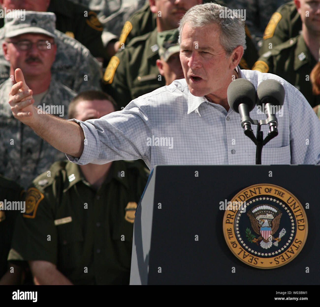 U.S. President George W. Bush speaks on comprehensive immigration ...
