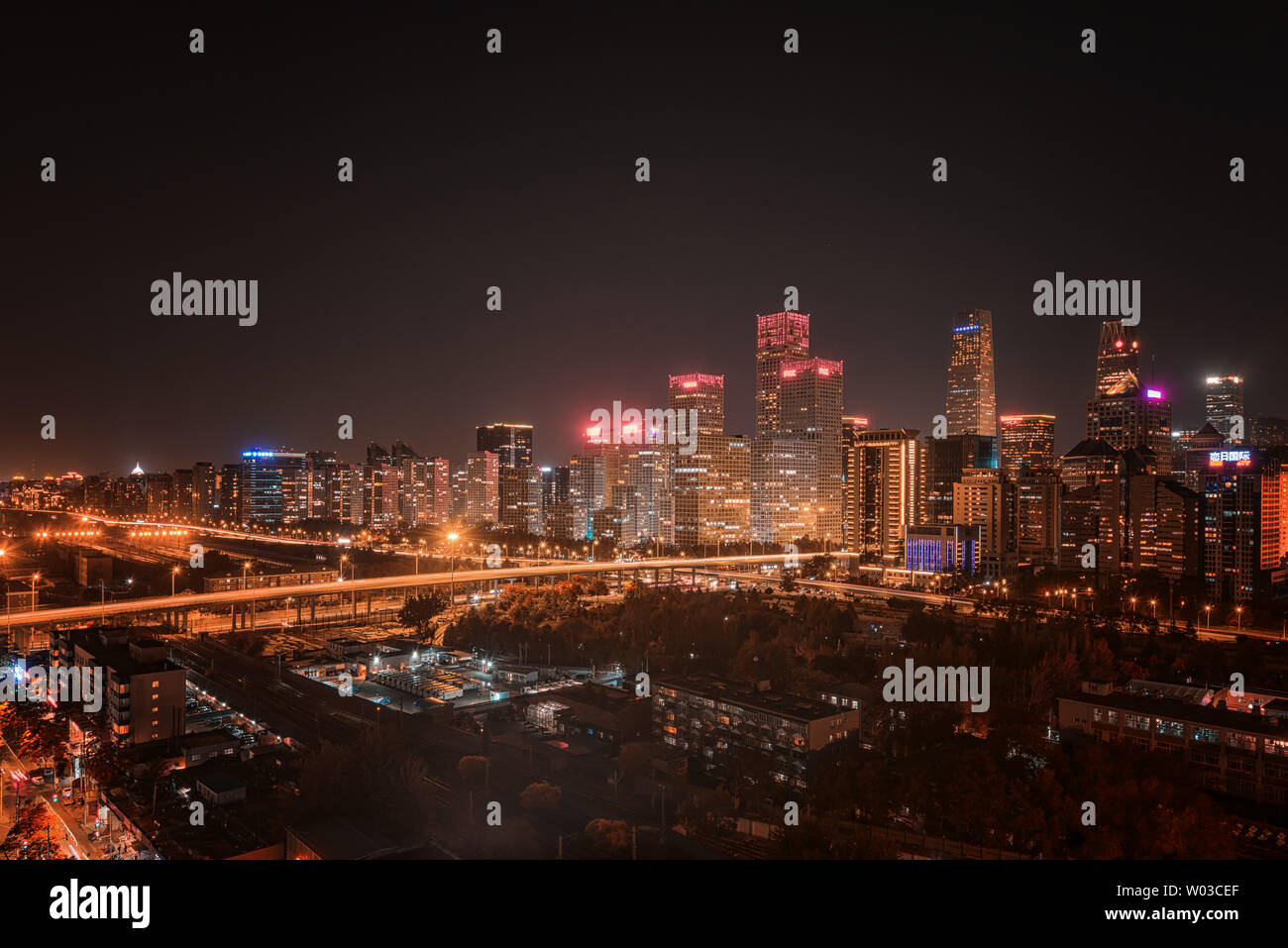 International Trade Night Stock Photo - Alamy