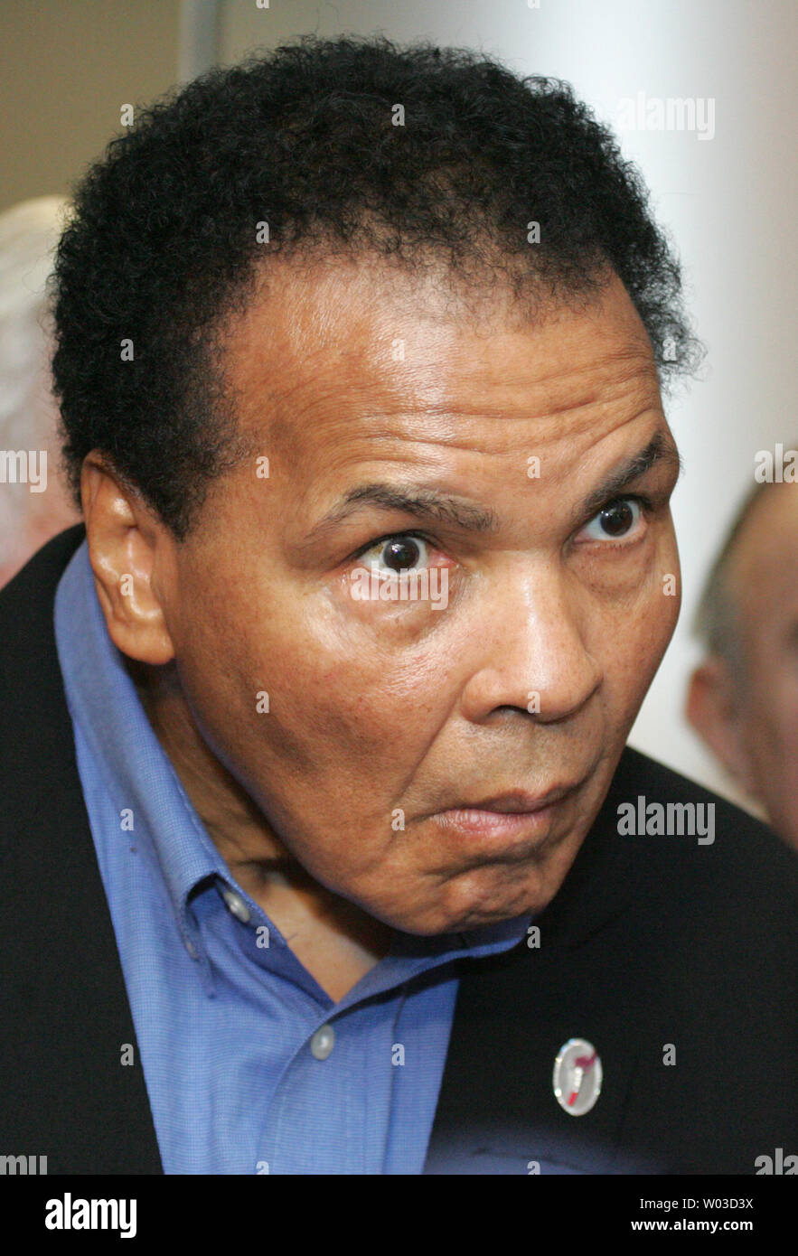 Mohammad Ali attends the grand opening of the Mohammad Ali Parkinson ...