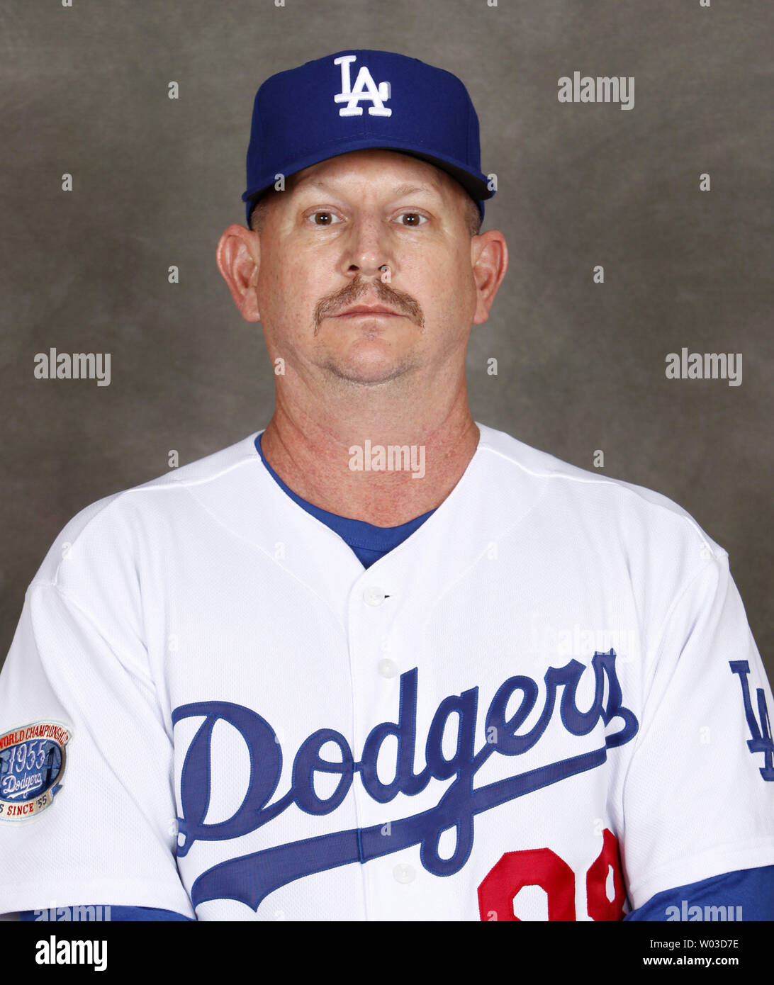 Los Angeles Dodgers advance scout Mark Weidemaier at photo day in ...