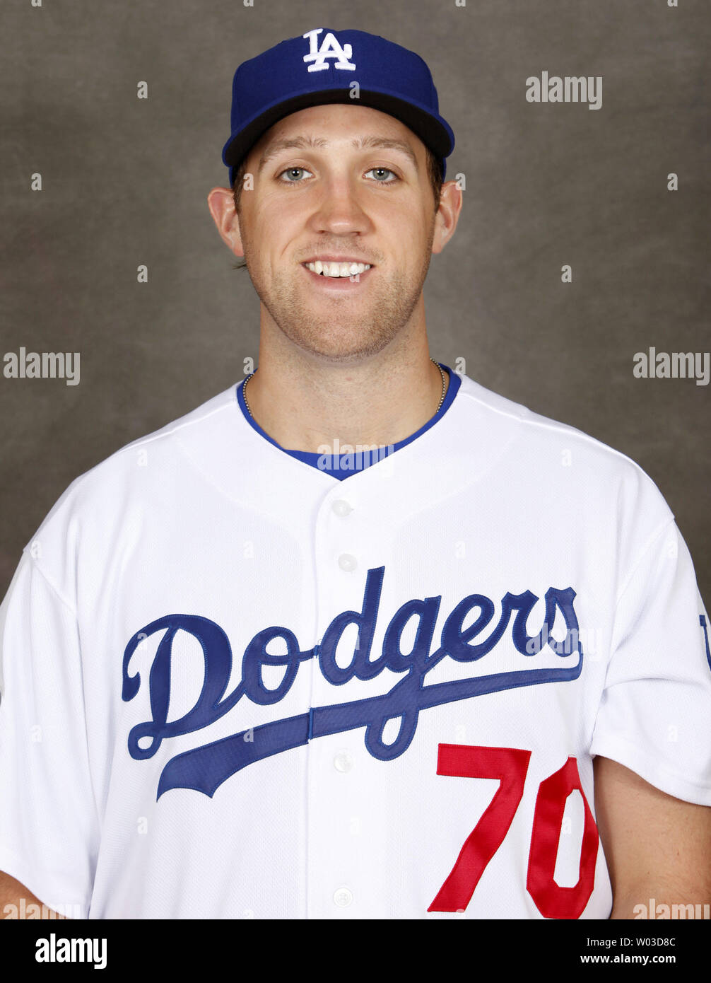 Los Angeles Dodgers right handed pitcher Josh Lindblom at photo day in ...