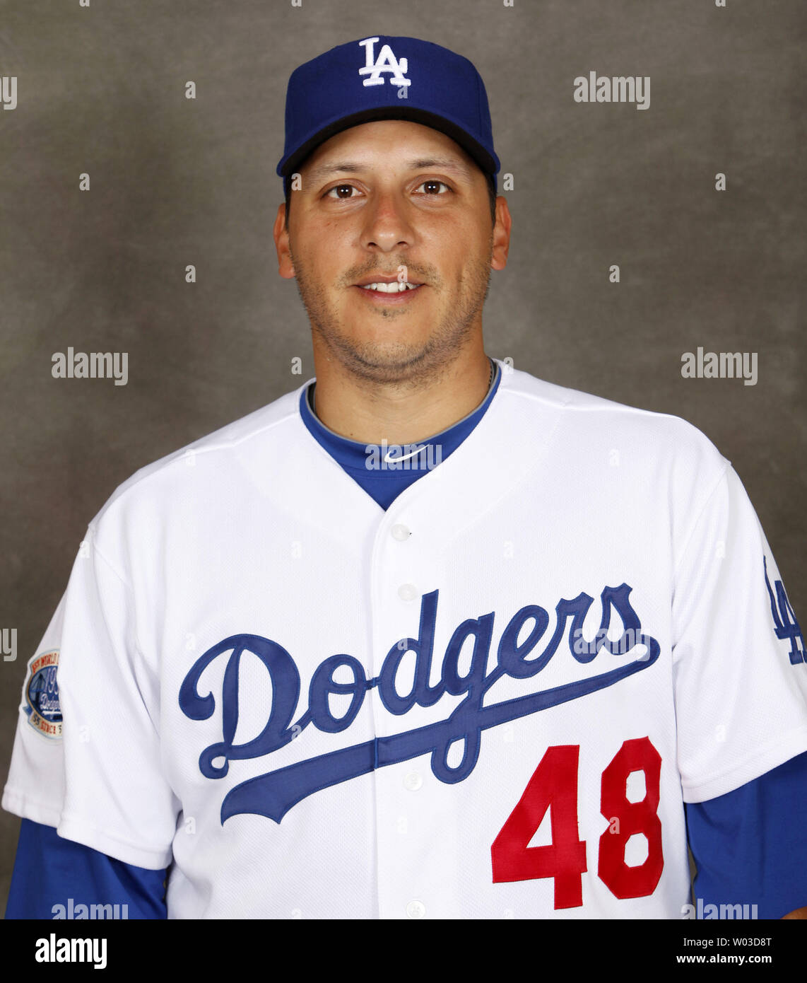 Los Angeles Dodgers right handed pitcher Russ Ortiz at photo day in ...